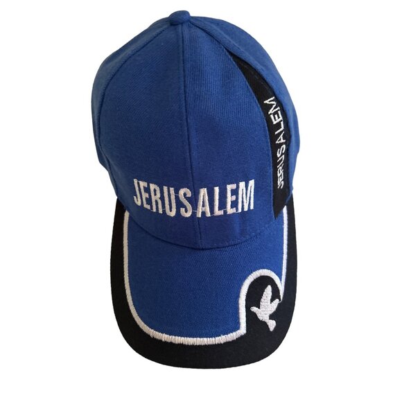 Unknown | Accessories | Jerusalem Blue With Black Trim Cap With Dove ...